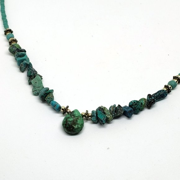 Jewelry | Fx Turquoise Necklace Bracelet Set Southwest Stone | Poshmark